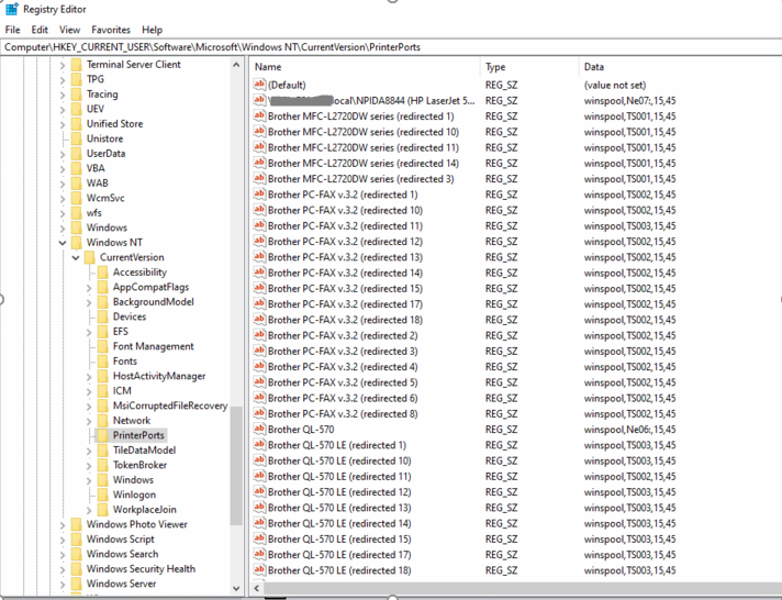 Sage Many Redirected Printers | LAN-Tech Network Management